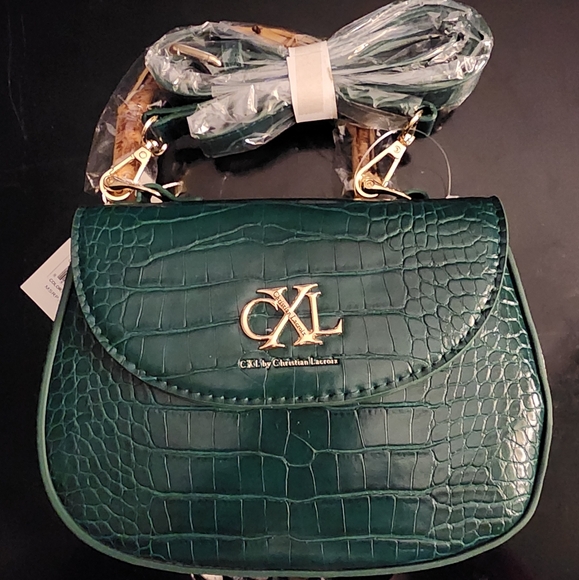 Christian Lacroix | Bags | Cxl By Christian Lacroix Cote Top Handle Croco Crossbody Purse Nwt ...